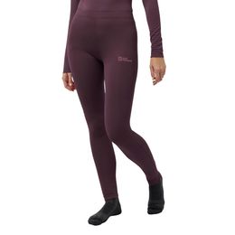 Jack Wolfskin Damen Thermoleggings "INFINITE WARM PANTS W"amaranth, Gr. XS, Obermaterial: 92% Polyester, 8% sonstige Fasern, Hosen