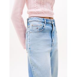 Tommy Jeans Damen Mom-Jeans "MOM JEAN UH TPR", blau, Gr. 26, unifarben, Denim/Jeans, Obermaterial: 81% Baumwolle, 18% Lyocell, 1% Elasthan, Jeans,