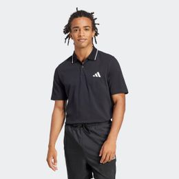 Herren Poloshirt "ESSENTIALS SMALL LOGO PIQU&Eacute;", schwarz-wei&szlig;, Gr. M, adidas Sportswear, Obermaterial: 100% Baumwolle, Shirts