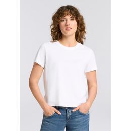 Damen T-Shirt "CLASSIC 2", Calvin Klein Underwear, Gr. XS, wei&szlig;, Jersey, Obermaterial: 100% Baumwolle, unifarben, Shirts, mit Logo-Stickerei