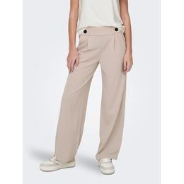 Jacqueline de Yong JDY Damen Jerseyhose "JDYGEGGO NEW LONG PANT JRS NOOS", grau, Gr. L, unifarben, Jersey, Obermaterial: 95% Polyester, 5% Elasthan, Hosen, Materialmix