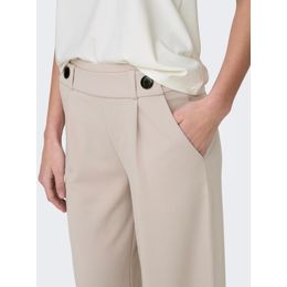 Jacqueline de Yong JDY Damen Jerseyhose "JDYGEGGO NEW LONG PANT JRS NOOS", grau, Gr. XS, unifarben, Jersey, Obermaterial: 95% Polyester, 5% Elasthan, Hosen, Materialmix