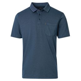 Casamoda Herren Poloshirt "Casamoda Polo-Shirt uni", blau, Gr. M, 55% Baumwolle, 45% Polyester, Shirts