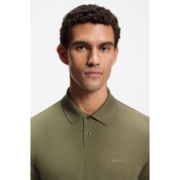BOSS Green Herren Poloshirt "Paul Slim Fit Stretch-Baumwoll-Pique", gr&uuml;n, Gr. XL, Jersey, Obermaterial: 92% Baumwolle, 8% Elasthan, Shirts, mit