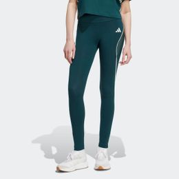 Damen Trainingstights "STADIUM LEGGINGS", wei&szlig;, Gr. S, adidas Sportswear, Obermaterial: 90% Baumwolle, 10% Elasthan, Hosen, sportlicher Stil mit