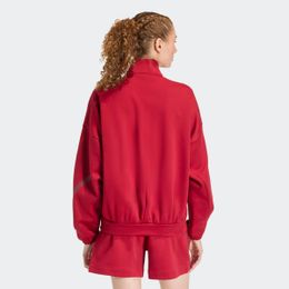 Damen Trainingsjacke "ADIDAS Z.N.E", rot, Gr. S, adidas Sportswear, Obermaterial: 57% Polyester, 43% Baumwolle, Jacken