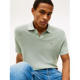 Tommy Hilfiger Herren Polokragenpullover "COOL TOUCH STRUCTURE", gr&uuml;n, Gr. XL, Strick, Obermaterial: 100% Baumwolle, Pullover, Regular fit mit