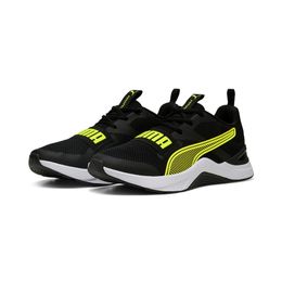 Trainingsschuh Puma "PROSPECT", Damen, Gr. 45, Puma schwarz, gelb alert, Puma wei&szlig;, Schuhe