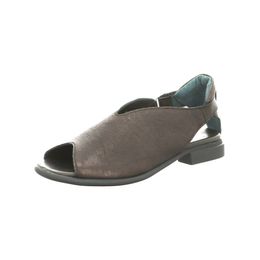 Think! THINK Damen Riemchensandale "Think Sandalen Leder", Gr. 36, schwarz, Leder, Schuhe