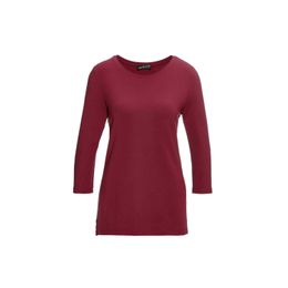 GOLDNER Damen 3/4-Arm-Shirt "Kurzgr&ouml;&szlig;e Kombifreundliches Shirt mit &frac34; Arm", rot, Gr. 21, Obermaterial: 95% Modal CMD. 5% Elasthan EL., Shirts, Ohne
