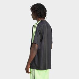 Herren T-Shirt "ADIDAS ADICOLOR JACQUARD TRIKOT"schwarz, signal gr&uuml;n, Gr. M, adidas originals, Obermaterial: 100% Polyester, Shirts, lockere