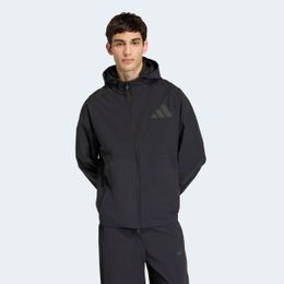 Herren Trainingsjacke "ADIDAS Z.N.E. WOVEN ORIGINALS", schwarz, Gr. XXL, adidas Sportswear, Obermaterial: 85% Polyamid, 15% Elasthan, Jacken