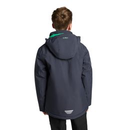 CMP Jungen Winterjacke "KID JACKET SNAPS HOOD"antracite, d, Gr. 164, Web, Obermaterial: 100% Polyester. Futter: 100% Polyester. Wattierung: 100%