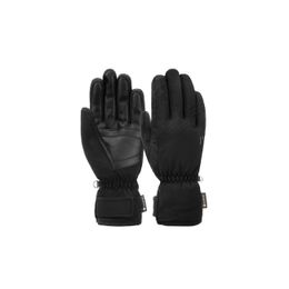 Reusch Damen Skihandschuhe "Susan GORE-TEX", schwarz, Gr. 7,5, unifarben, 93% Polyester, 6% Lederimitat, 1% Elasthan, Handschuhe, mit wasserdichter
