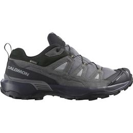 Salomon Herren Outdoorschuh "X ULTRA 360 LEATHER GORE-TEX", Gr. 48, grau, Nubukleder, Synthetik, Schuhe, wasserdicht