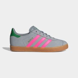 M&auml;dchen Sneaker "GAZELLE", adidas originals, Gr. 38halo silber, lucid pink, gr&uuml;n, Leder, Synthetik, Schuhe, f&uuml;r Kinder und Jugendliche