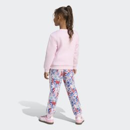 M&auml;dchen Trainingsanzug "adidas originals X LIBERTY LONDON SET MIT RUNDHALSAUSSCHNITT"clear pink, Gr. 104, adidas originals, Obermaterial: 70%