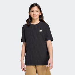 Jungen T-Shirt "WIDE RIB KIDS", schwarz, Gr. 164, adidas originals, Obermaterial: 44% Viskose, 26% Polyester, 12% Elasthan, 9% Baumwolle, 9% Modal,
