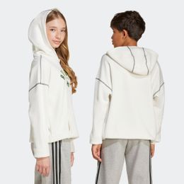 M&auml;dchen Kapuzensweatshirt "LOGO PLAY HOODIE KIDS", wei&szlig;, Gr. 140, adidas originals, Obermaterial: 70% Baumwolle, 30% Polyester, Sweatshirts