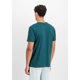 Herren T-Shirt "Basic T-Shirt BL", gr&uuml;n, Gr. XL, Alpha Industries, Obermaterial: 100% Baumwolle, Shirts