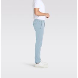 MAC Herren Chinohose "Driver"blau fog, Gr. 34, Web, Obermaterial: 89% Baumwolle, 8% Polyester, 3% Elasthan, Hosen, mit Stretch