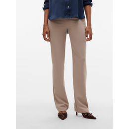 V&eacute;ro Moda VERO MODA Damen Anzughose "VMZAMIRA MW SLIM STRAIGHT PANT NOOS", grau, Gr. XS, unifarben, Web, Obermaterial: 95% Polyester, 5% Elasthan, Hosen,