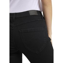 Mustang Damen Regular-fit-Jeans "Julia", schwarz, Gr. 32, unifarben, Denim/Jeans, Obermaterial: 65% Baumwolle, 31% Polyester, 4% Elasthan, Jeans, im