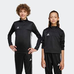Jungen Trainingsshirt "TIRO ES Y", schwarz-wei&szlig;, Gr. 128, adidas Performance, Obermaterial: 100% Polyester, Shirts, f&uuml;r Kinder, mit Rei&szlig;verschluss,