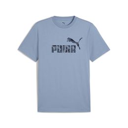 Puma Herren T-Shirt "Essentials Camo T-Shirt Herren", blau, Gr. XXL, 100% Baumwolle, Shirts