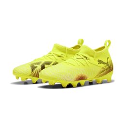 Puma Kinder Fu&szlig;ballschuh "FUTURE 8 MATCH FG/AG JR", Gr. 38, gelb, Synthetik, Schuhe, f&uuml;r Rasenpl&auml;tze