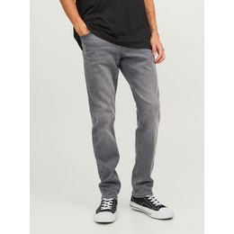 Jack & Jones JACK & JONES Herren Slim-fit-Jeans "JJIGLENN mit Used-Look und Stretchkomfort", schwarz, Gr. 34, Abriebeffekte, Denim/Jeans, Obermaterial: 68%