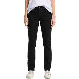 Mustang Damen Regular-fit-Jeans "Julia", schwarz, Gr. 28, unifarben, Denim/Jeans, Obermaterial: 65% Baumwolle, 31% Polyester, 4% Elasthan, Jeans, im