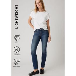 Levi's LEVI'S Damen Gerade Jeans "314 Shaping Straight", blau, Gr. 28, Denim/Jeans, Obermaterial: 80% Baumwolle, 19% Polyester, 1% Elasthan, Jeans, mit
