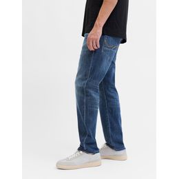 Jack & Jones JACK & JONES Herren Tapered-fit-Jeans "JJIMIKE JJCADE GE 632 NOOS", blau, Gr. 29, unifarben, Denim/Jeans, Obermaterial: 98% Baumwolle, 2% Elasthan,