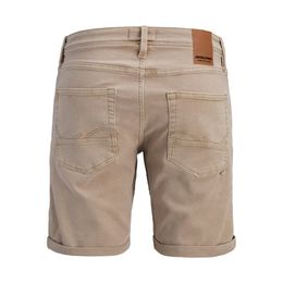 Jack & Jones Bermudas JACK & JONES "JJIRICK JJFOX SHORTS AKM 340", Herren, Gr. XS, N-Gr, crockery, Web, Obermaterial: 76% Baumwolle, 22% Polyester, 2% Elasthan, unifarben, regular fit knielang, Hosen Bermudas