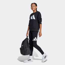 M&auml;dchen Leggings "JG BL LEG 230", schwarz-wei&szlig;, Gr. 152, adidas Sportswear, Obermaterial: 93% Baumwolle, 7% Elasthan, Hosen, f&uuml;r Kinder, mit