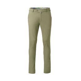 MEYER Herren Chinos "NEW YORK Art.1-8130", gr&uuml;n, Gr. 30, unifarben, 90% Baumwolle, 7% Kapok, 3% Elasthan, Hosen, mit buntgewebtem Innenfutter