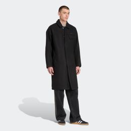 Herren Langmantel "PREMIUM ESSENTIALS", schwarz, Gr. XXL, adidas originals, Obermaterial: 55% Polyester, 40% Polyacryl, 5% Wolle, M&auml;ntel