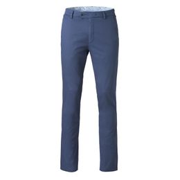 MEYER Herren Chinos "Bonn 1-5075", blau, Gr. 48, unifarben, 96% Baumwolle, 4% Elasthan, Hosen, Modern-GOTS-zertifiziert