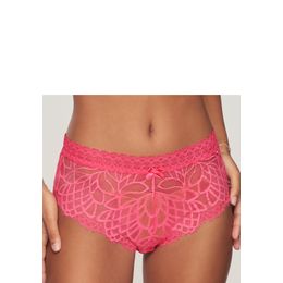 Lascana Damen Slip "Cara", Gr. 48, pink, Spitze, Obermaterial: 87% Polyamid, 13% Elasthan, Unterhosen, aus dezent transparenter Spitze, anteilig aus