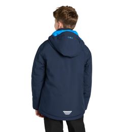 CMP Jungen Winterjacke "KID JACKET SNAPS HOOD"b, blau, royal, Gr. 176, Web, Obermaterial: 100% Polyester. Futter: 100% Polyester. Wattierung: 100%