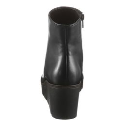 Gabor Damen Ankleboots, Gr. 40,5schwarz, Kalbsleder, unifarben, Schuhe, Keilabsatz, Boots, Stiefelette in Used Optik