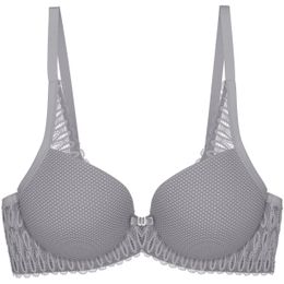 Triumph Damen B&uuml;gel-BH "Aura Spotlight T", Gr. 75grau shadow, Microtouch, Obermaterial: 59% Polyethylen, 35% Polyamid, 6% Elasthan, BHs, moderne