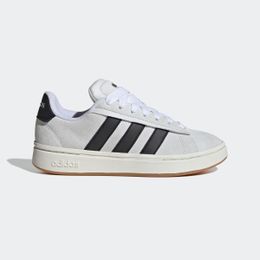 Damen Sneaker "GRAND COURT ALPHA", adidas Sportswear, Gr. 41crystal wei&szlig;, core schwarz, sanftes wei&szlig;, Leder, Textil, Schuhe, inspiriert vom Design