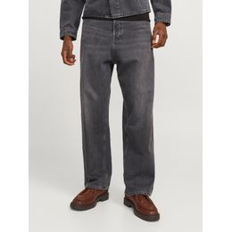 Jack & Jones JACK & JONES Herren Relax-fit-Jeans "JJIRON JJORIGINAL SBD 692 SN", schwarz, Gr. 33, Abriebeffekte, Denim/Jeans, Obermaterial: 100% Baumwolle, Jeans