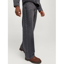 Jack & Jones JACK & JONES Herren Relax-fit-Jeans "JJIRON JJORIGINAL SBD 692 SN", schwarz, Gr. 33, Abriebeffekte, Denim/Jeans, Obermaterial: 100% Baumwolle, Jeans