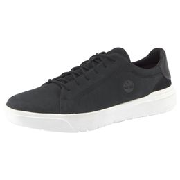 Timberland Herren Sneaker "SENECA BAY - LOW LACE UP SNEAKER", Gr. 42, schwarz, Leder, Schuhe, aus Leder