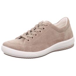 Legero Damen Sneaker "TANARO 5.0", Gr. 36, beige, Veloursleder, unifarben, Schuhe, Freizeitschuh, Halbschuh, Schn&uuml;rschuh mit softem Schaftabschluss