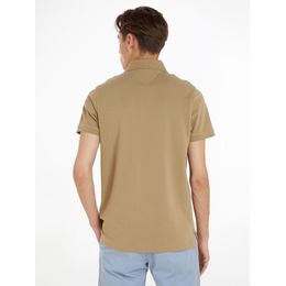 Tommy Hilfiger Herren Poloshirt "1985 SLIM POLO", beige, Gr. L, Piqu&eacute;, Obermaterial: 96% Baumwolle, 4% Elasthan, Shirts, Markenstickerei, aus