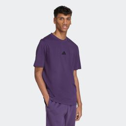 Herren T-Shirt "ESSENTIALS SMALL LOGO SINGLE JERSEY", schwarz, Gr. S, adidas Sportswear, Obermaterial: 100% Baumwolle, Shirts, sportliches